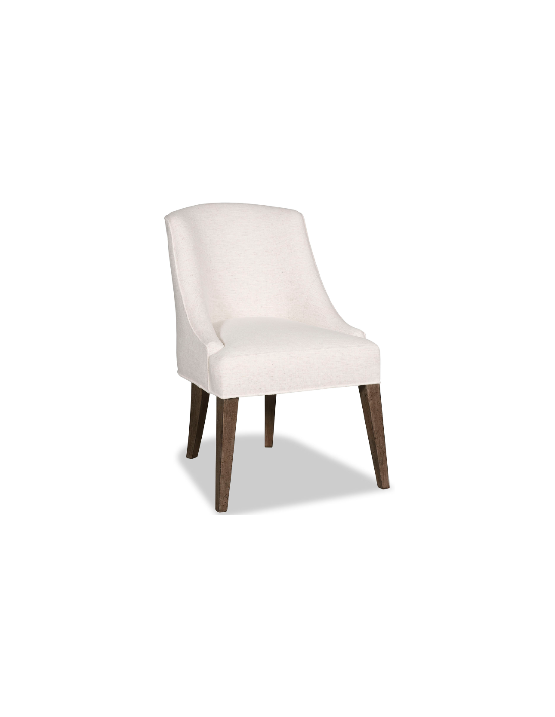 High End and Sleek Timeless White Accent Chair